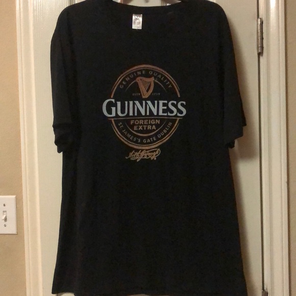 Guinness | Shirts | Guinness Beer Black T Shirt Sz Xxl Mens New | Poshmark